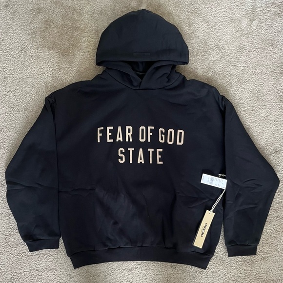 Fear of God | Shirts | Fear Of God State Black Hoodie | Poshmark